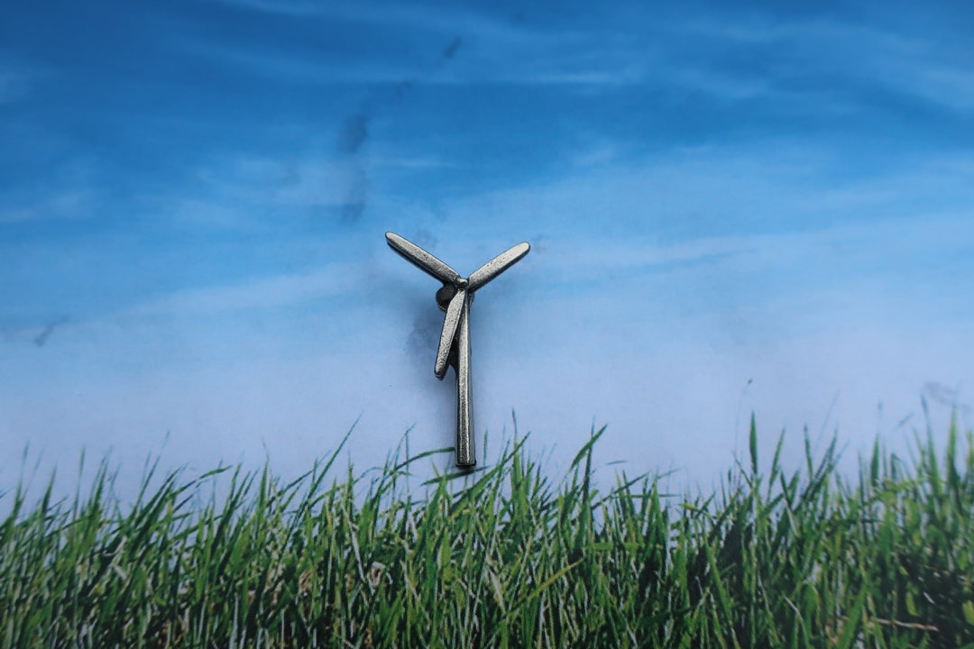 Wind Energy Lapel Pin- CC456- Wind Energy, Wind Turbines, Solar Energy ...
