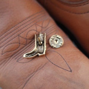 Gold Cowboy Boot Lapel Pin - CC220G- Cowboy, Rodeo, Western, and ...