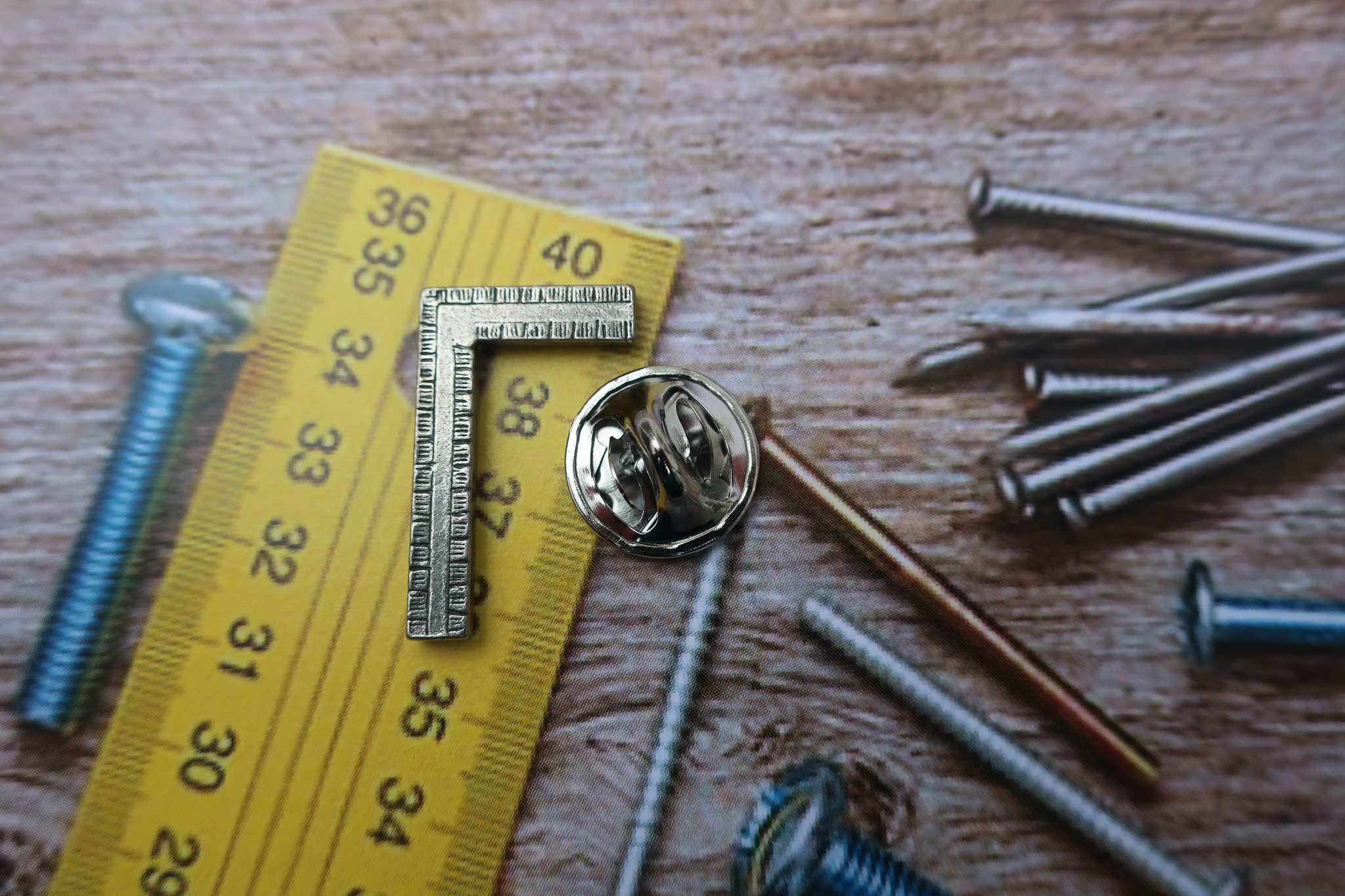 Square Lapel Pin-cc171 Carpenter Tools Carpenter Square - Etsy