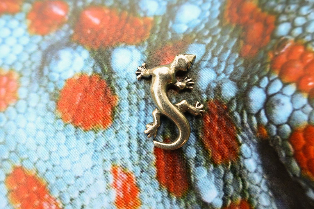Gecko Lapel Pin - CC360- Reptile and Lizard Pins, Wildlife and Animals ...