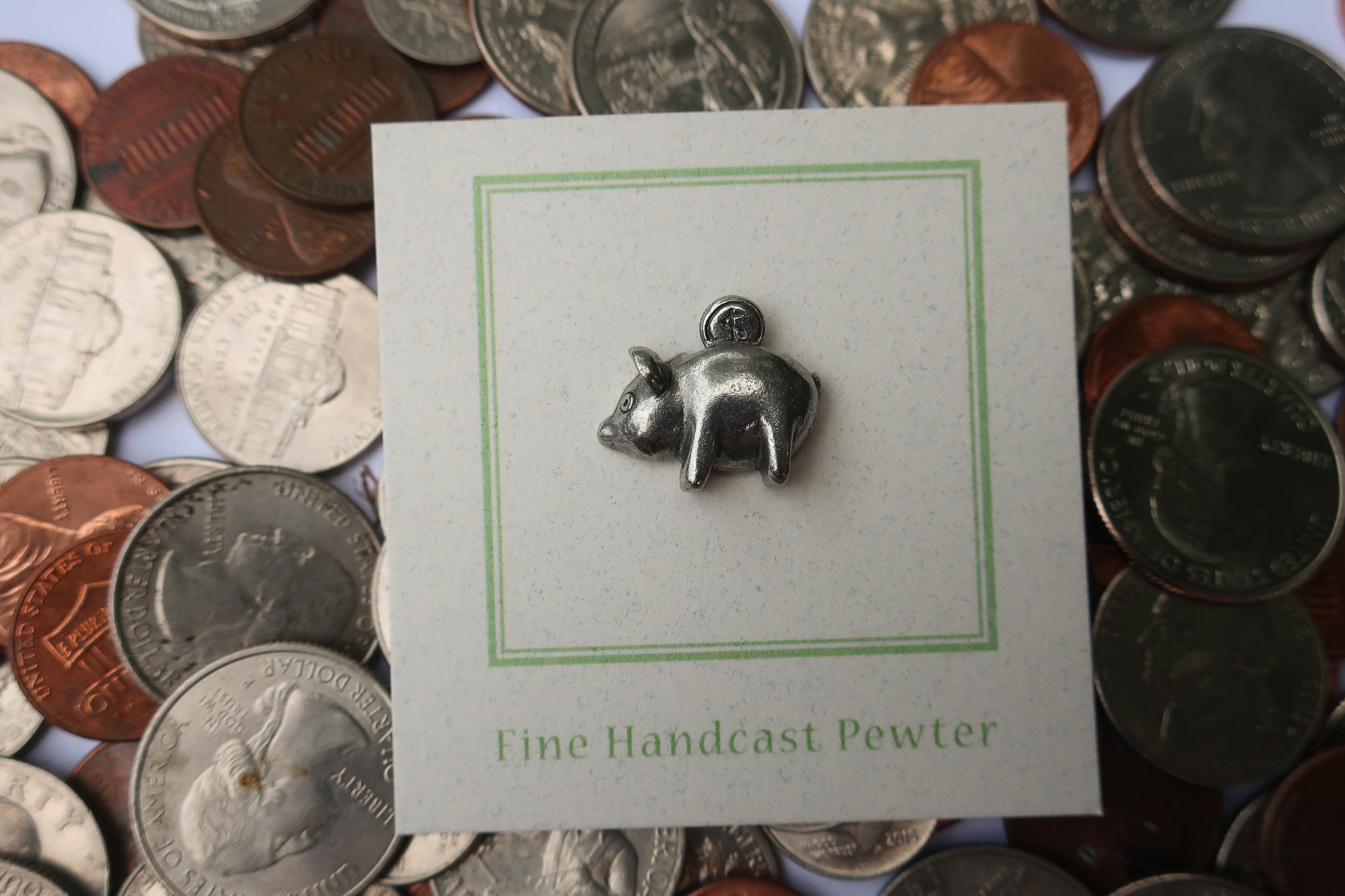 Piggy Bank Pewter Lapel Pin- CC477- Savings, Money, Financial, and Coin ...