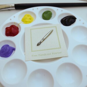 Art Brush Lapel Pin - CC429- Art, Art Teacher, Artist, Paint, Painting ...