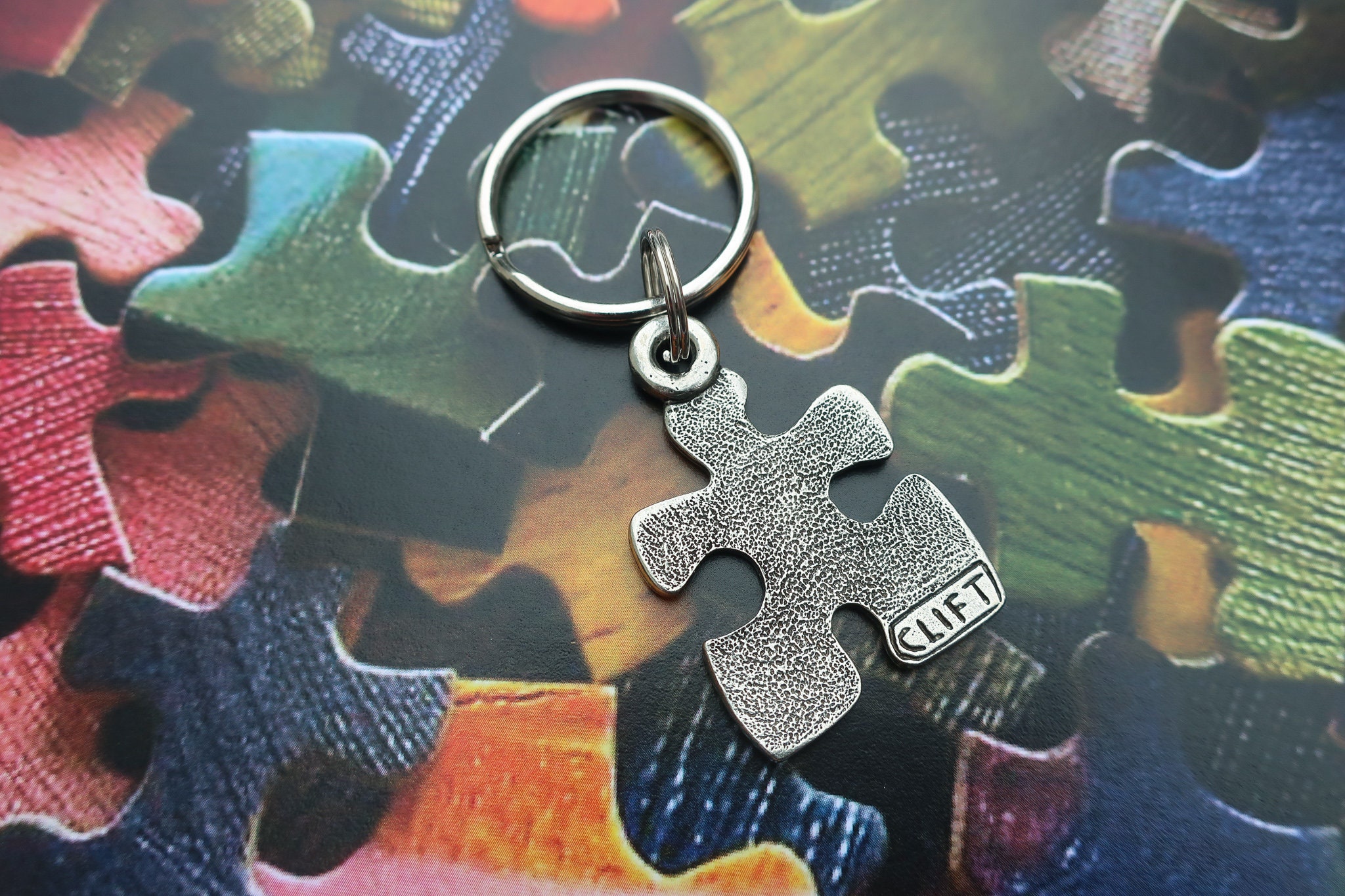 Puzzle Piece Keychain | Etsy