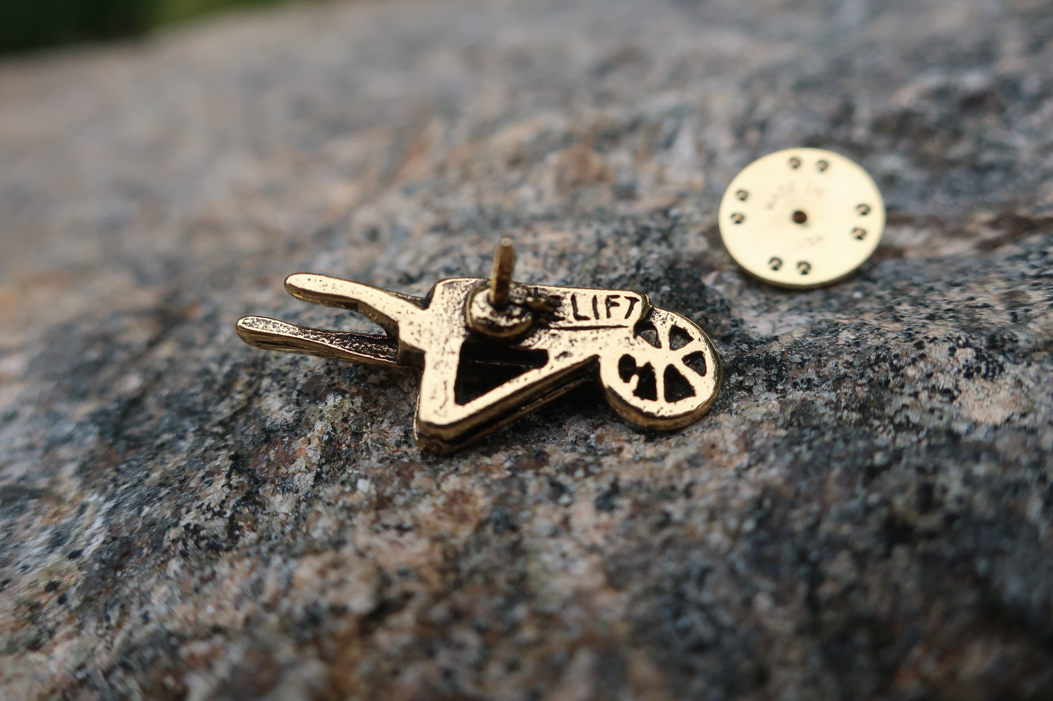 Wheelbarrow Gold Dipped Pewter Lapel Pin Wheelbarrow Garden | Etsy