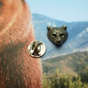 Bear Head Lapel Pin - CC542- Wilderness and Woodland Animals- Hunting ...