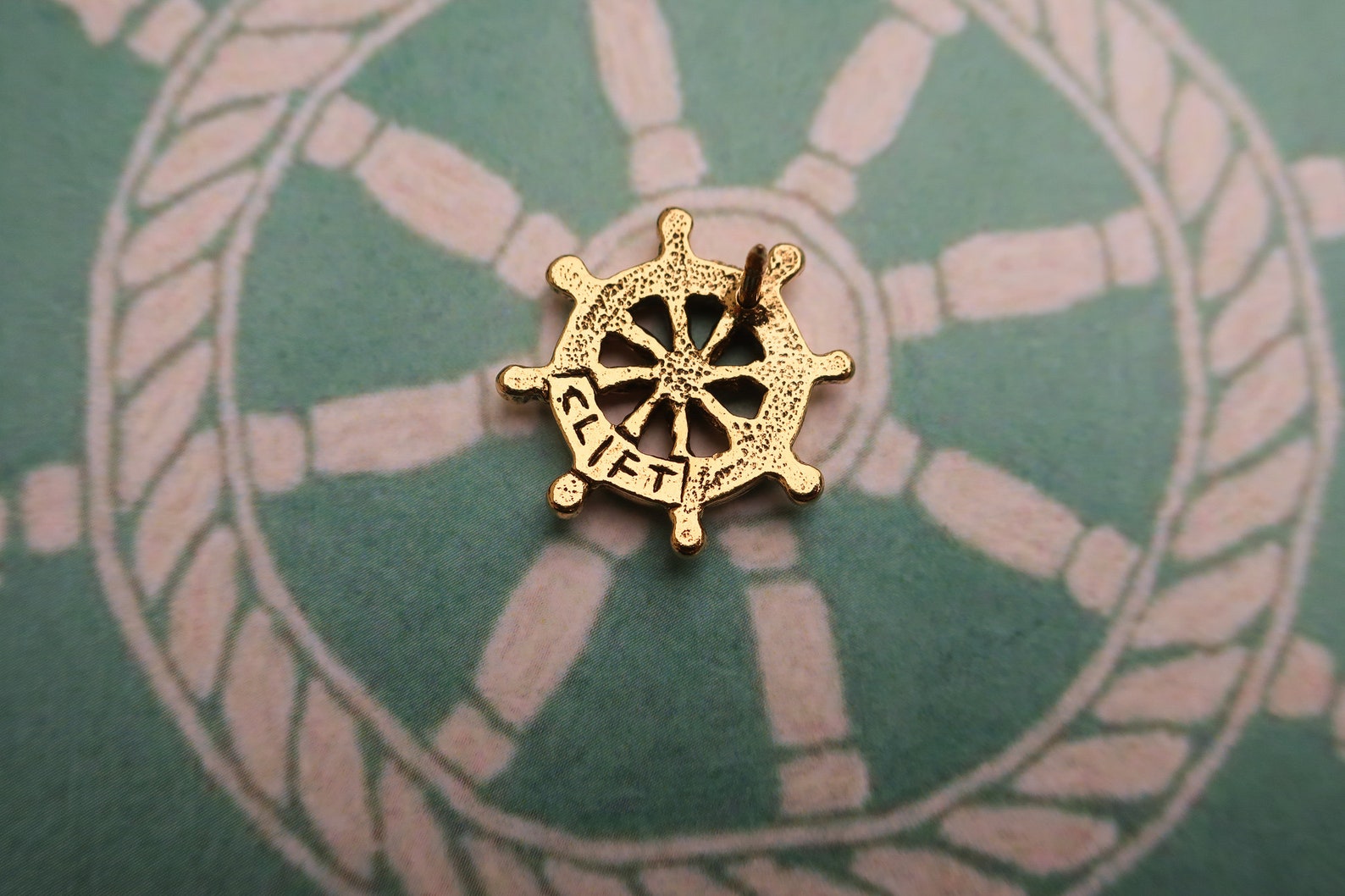 Gold Ship's Wheel Lapel Pin CC598G Nautical Vessel | Etsy