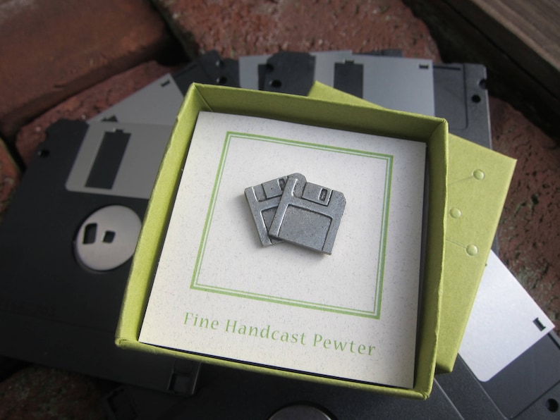 Floppy Disks Lapel Pin CC273 Floppy Diskette Storage | Etsy