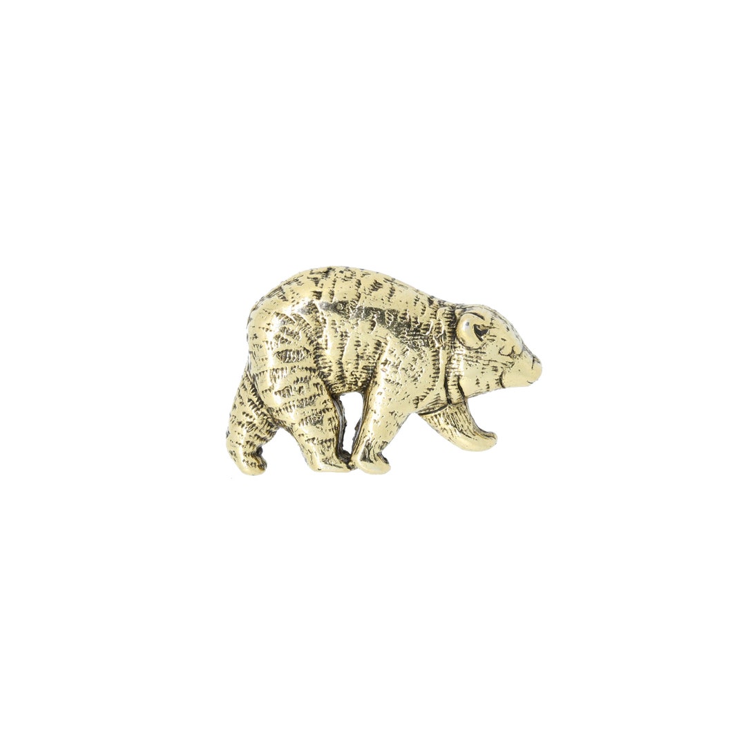 Bear Gold Dipped Pewter Lapel Pin- CC132G- Bear, Woodland, Animals ...