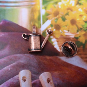 Watering Can Copper Dipped Pewter Lapel Pin- CC161C- Watering Can ...