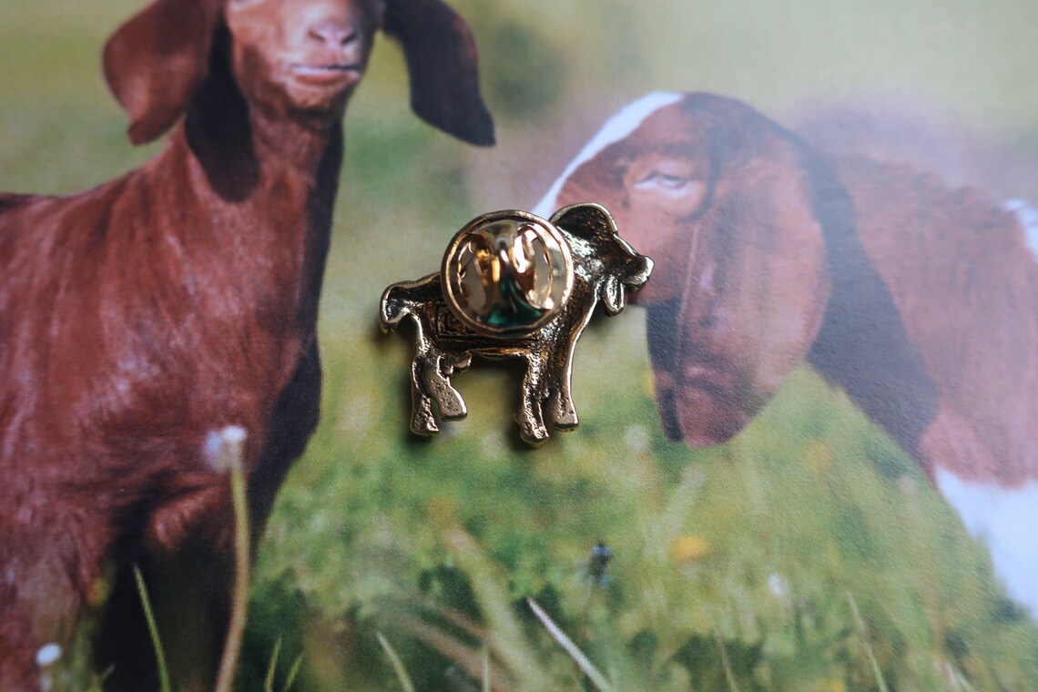 Goat Gold Dipped Pewter Lapel Pin CC639G Goat Farm | Etsy