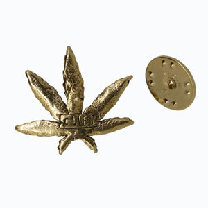 Marijuana Leaf Gold Lapel Pin- CC675G- Marijuana, Pot, Legalize It ...