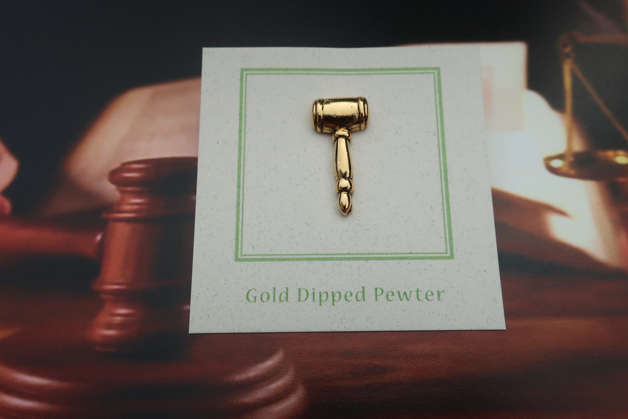 Gold Gavel Lapel Pin-cc553g-law, Courts of Law, Succession, Mallet, and ...