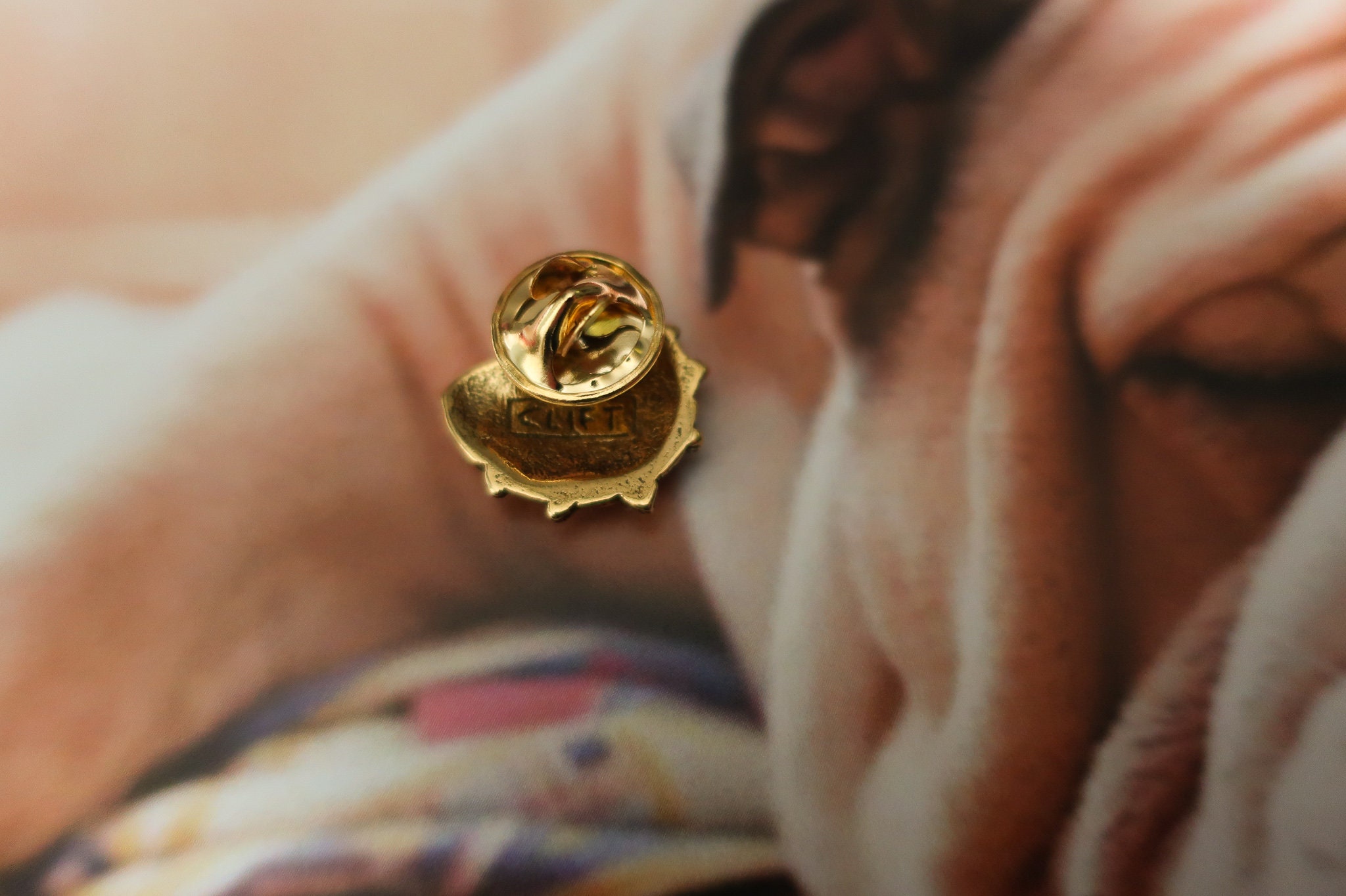 Bulldog Gold Dipped Pewter Lapel Pin CC537G English - Etsy