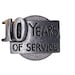 10 Years of Service Lapel Pins CC608 Employee and Volunteer ...