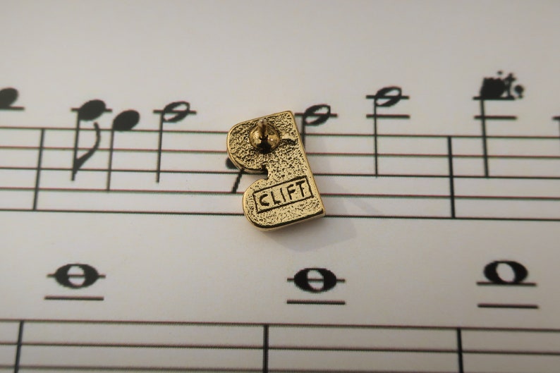 C-clef Lapel Pin - CC561G- C Clef, Soprano Clef, Alto Clef, Music ...
