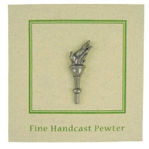 Torch Lapel Pin - CC406- Symbol of Knowledge, Illumination ...