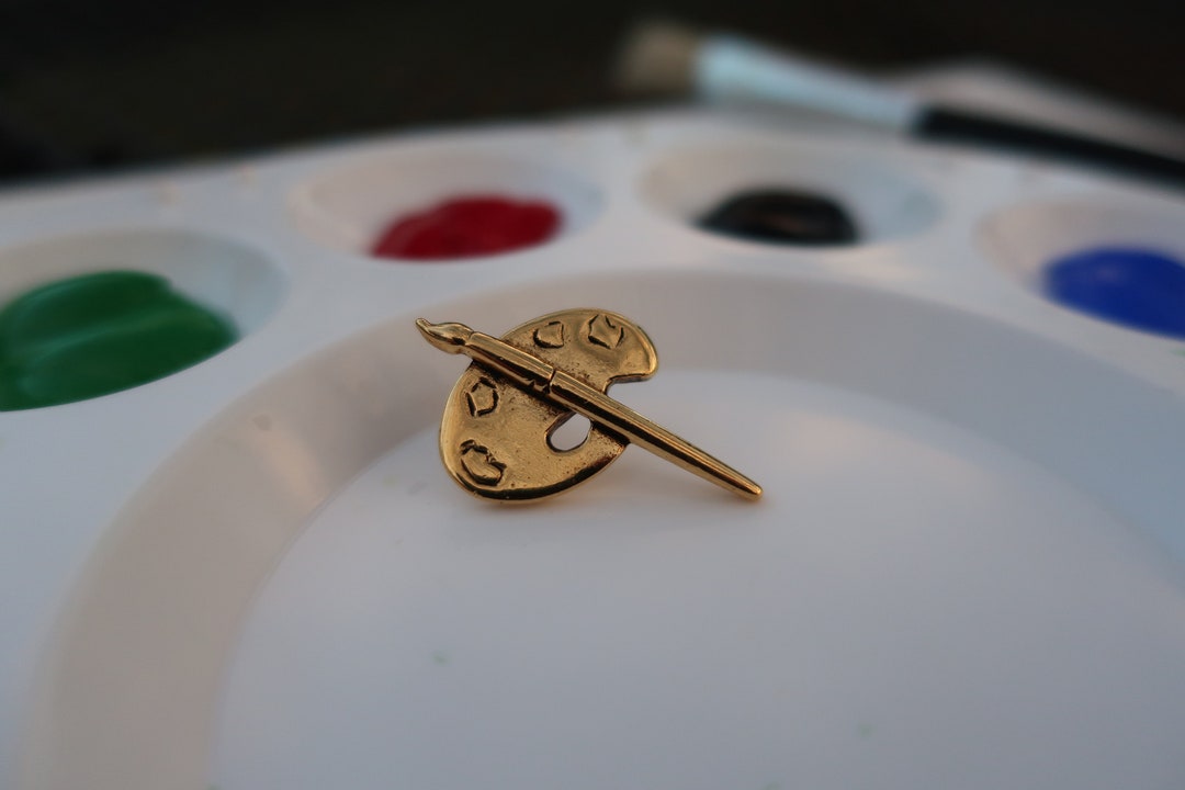 Artist Palette Lapel Pin- CC334G- Art, Paint, Painting, Artistic and ...