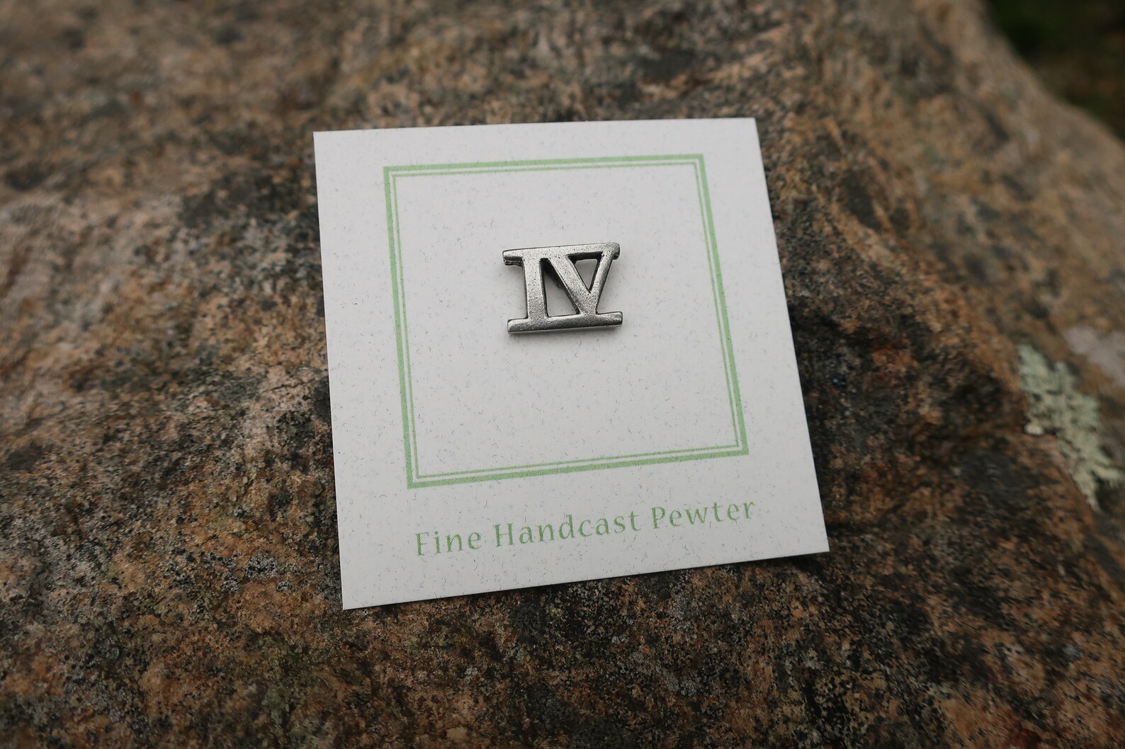 IV Pewter Lapel Pin- Cc609-roman Numerals, 4, Ancient Rome, Numbers ...