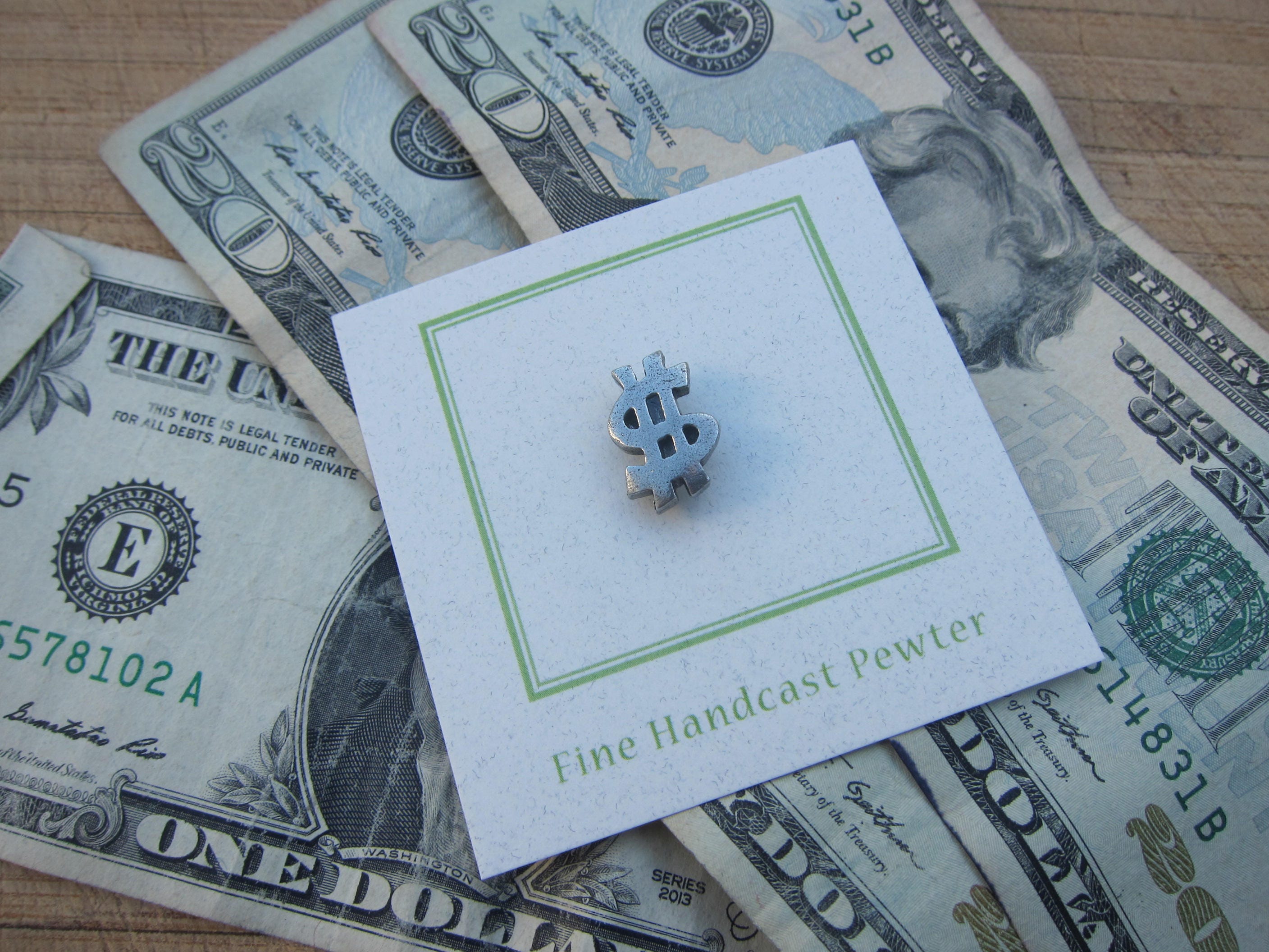 Dollar Sign Lapel Pin CC430 Dollar Sign Money Banker - Etsy