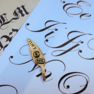 Gold Quill Lapel Pin-cc267g- Writing and Literature Gifts, Literacy ...