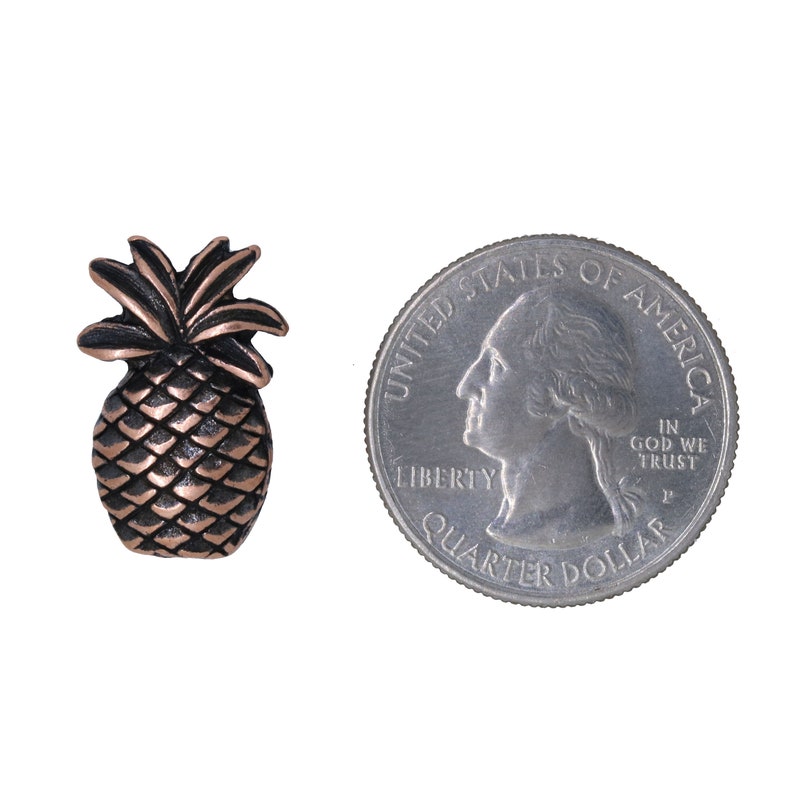 Copper Pineapple Lapel Pin- CC111C- Pineapple, Hospitality, Fruit ...