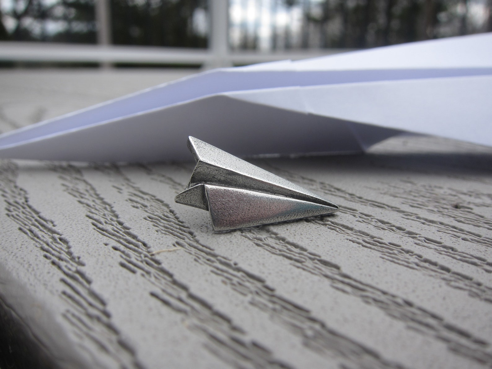 Paper Airplane Lapel Pin- CC634- Paper Plane, Aeroplane, Glider, Dart ...