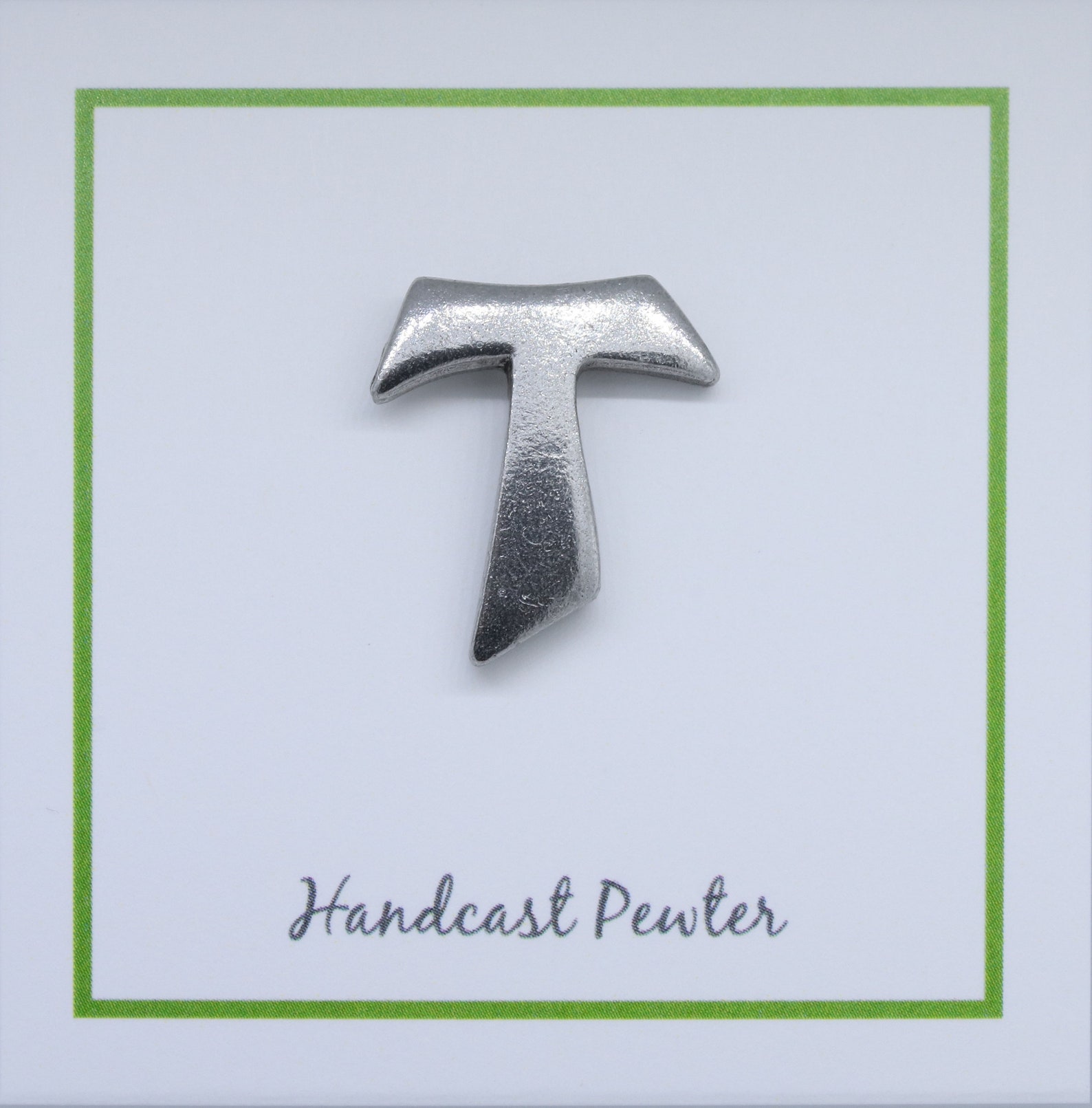 Franciscan Tau Symbol Pewter Lapel Pin- CC673- Franciscan Coat of Arms ...