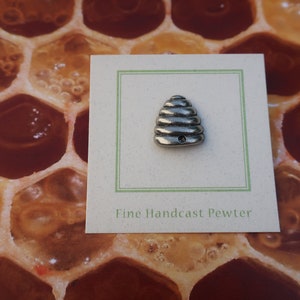 Beehive Pewter Lapel Pin- CC448- Bees, Pollinators, Save the Bees, and ...