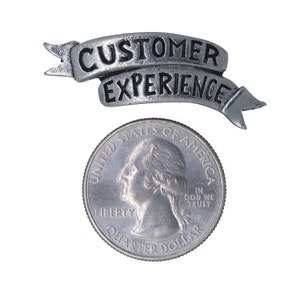 Customer Experience Pewter Lapel Pin- CC572- 5 Stars, Rating, Customer ...