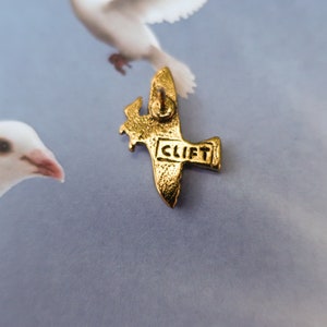 Dove Gold Dipped Pewter Lapel Pin - CC424G- Unity, Peace, Dove, Pigeon ...