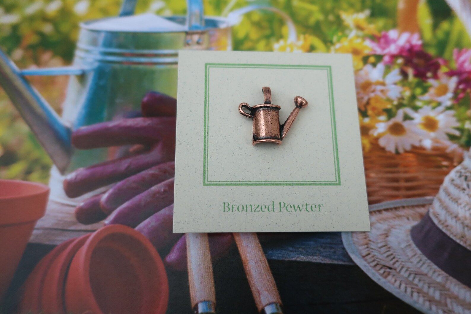 Watering Can Copper Dipped Pewter Lapel Pin CC161C Watering - Etsy