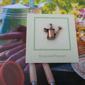 Watering Can Copper Dipped Pewter Lapel Pin- CC161C- Watering Can ...