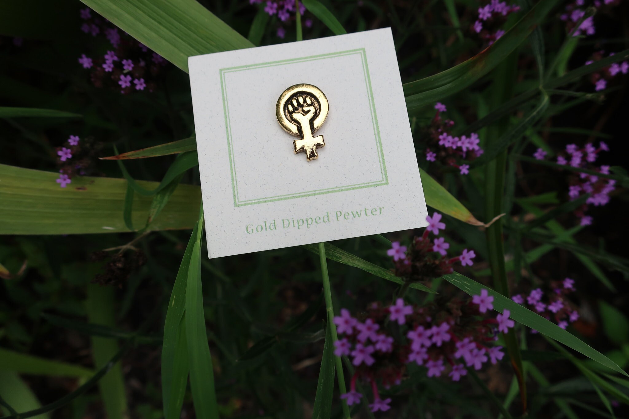 Gold Feminist Power Lapel Pin CC640G Votes for Women Votes - Etsy