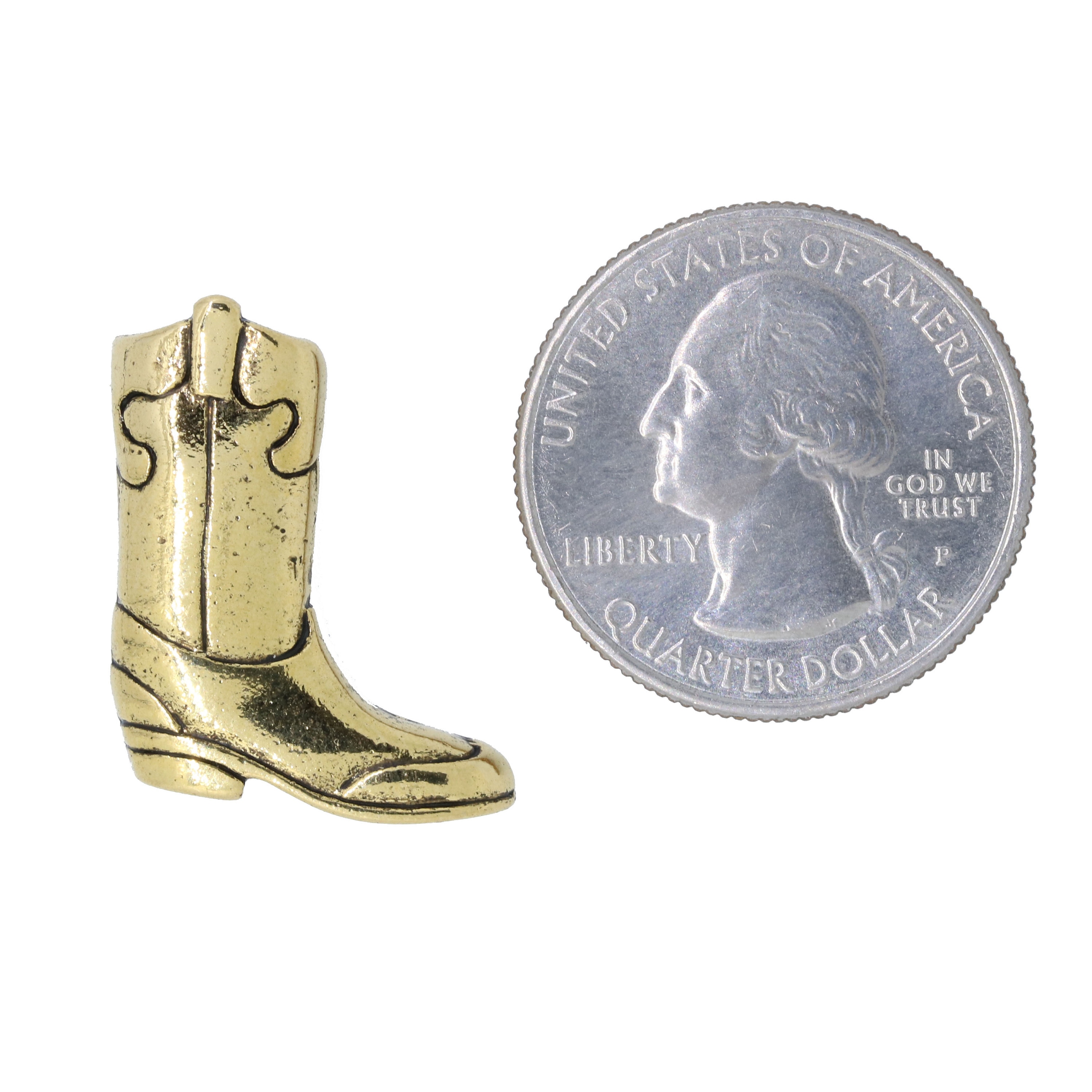 Gold Cowboy Boot Lapel Pin CC220G Cowboy Rodeo Western - Etsy