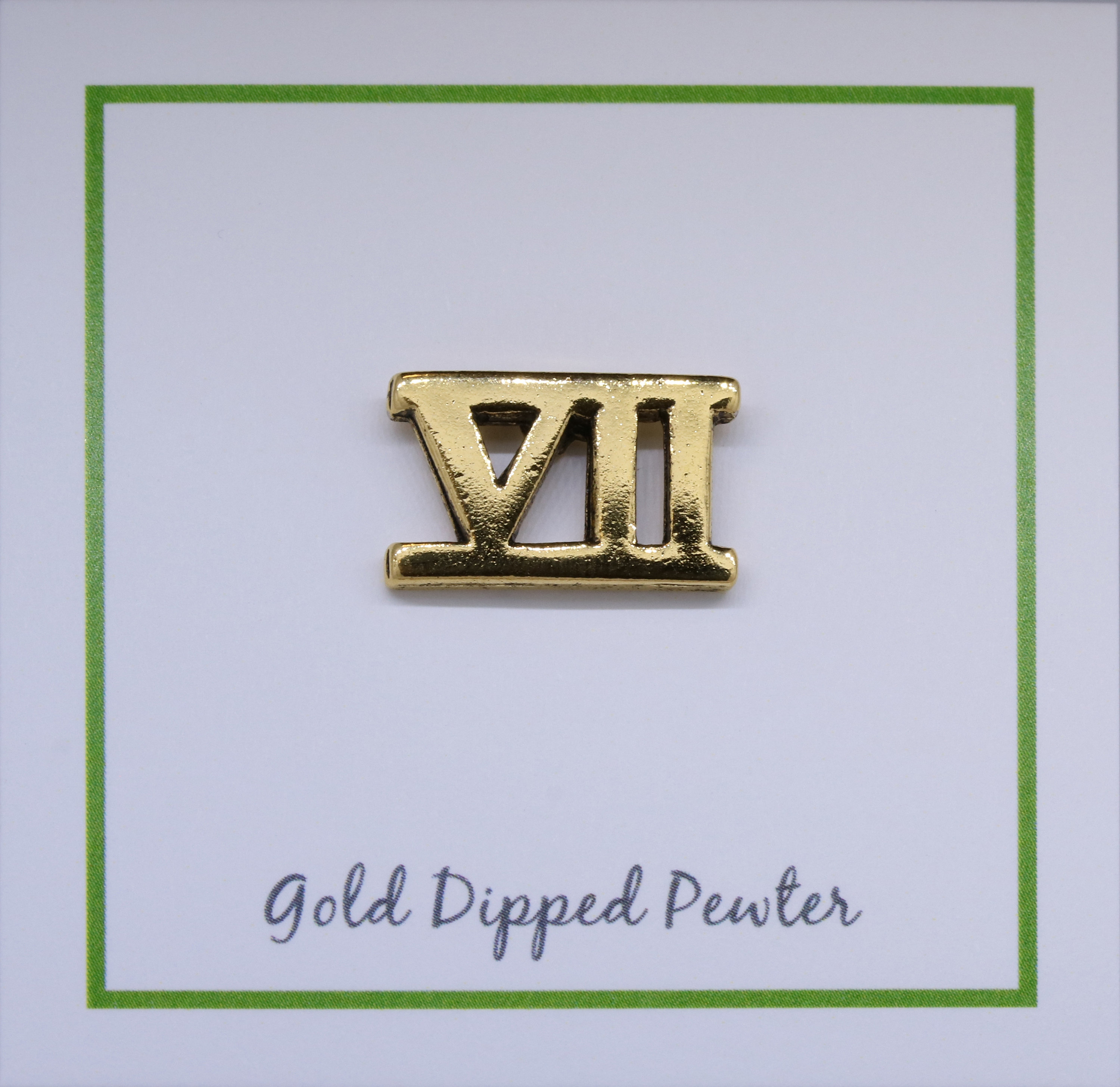 Roman Numeral 7 Gold Lapel Pin CC609G-VII Roman Numerals 7 - Etsy