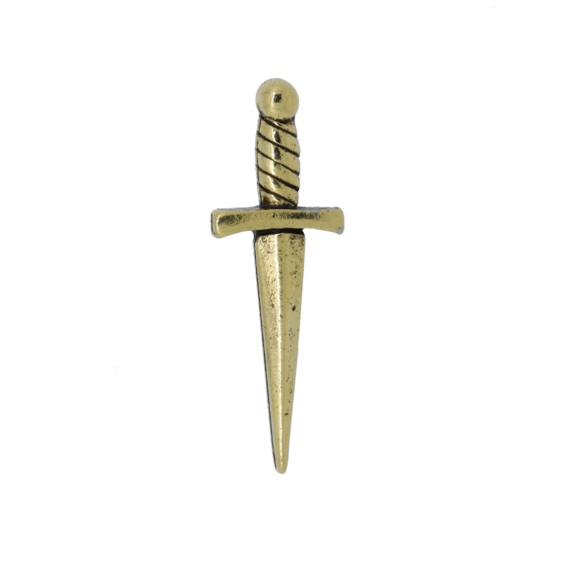 Gold Dagger Lapel Pin CC545G Shakespeare Medieval and - Etsy