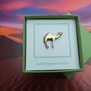 Gold Camel Lapel Pin- CC593G- Camel, Desert, Safari, and Zoo Animal ...
