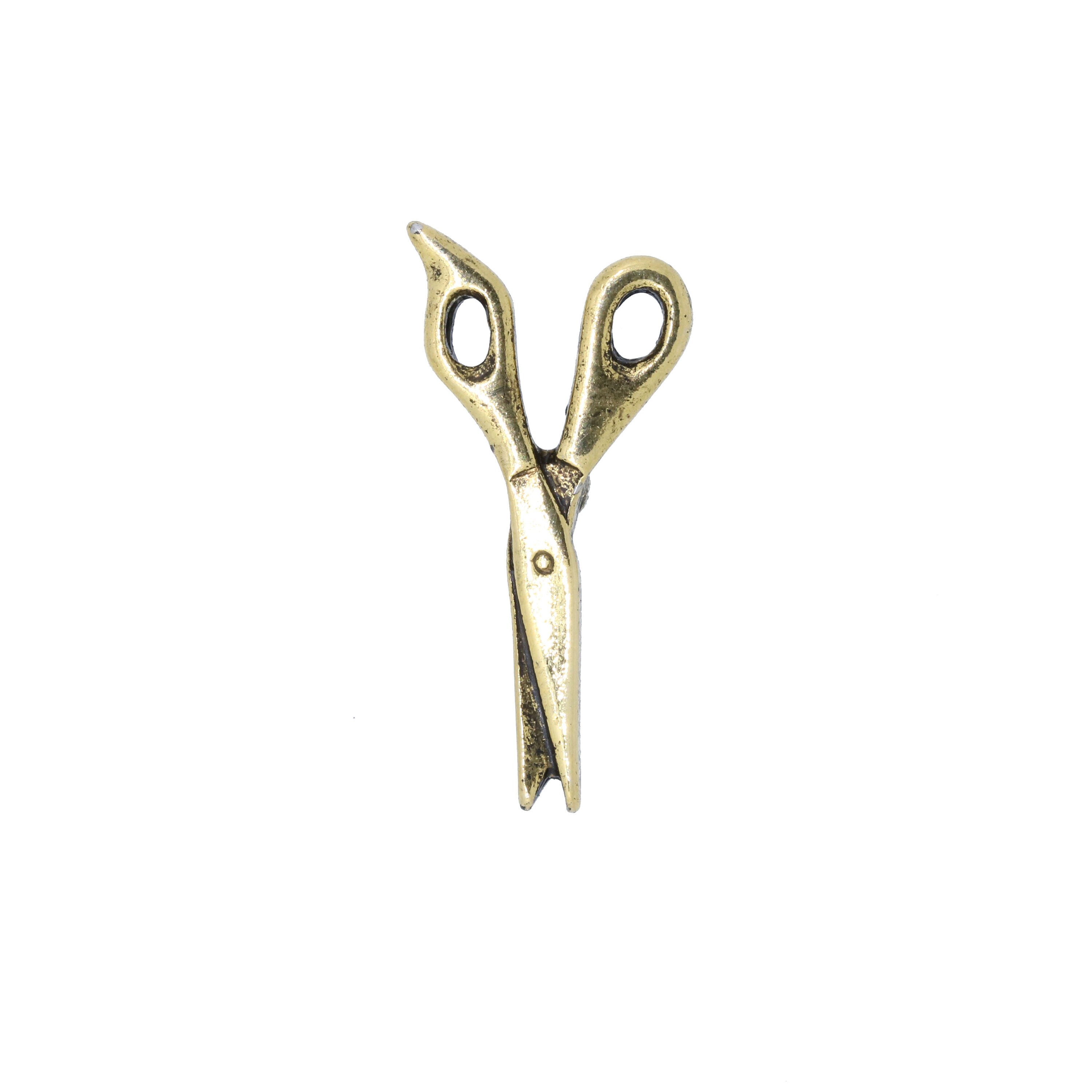 Scissors Gold Dipped Pewter Lapel Pin- CC231G- Hairdresser, Hairstylist ...