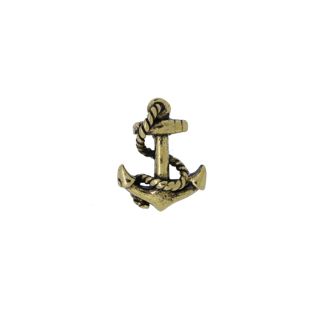 Gold Anchor Lapel Pin- CC414G- Anchor, Nautical, Ocean, and Marine ...
