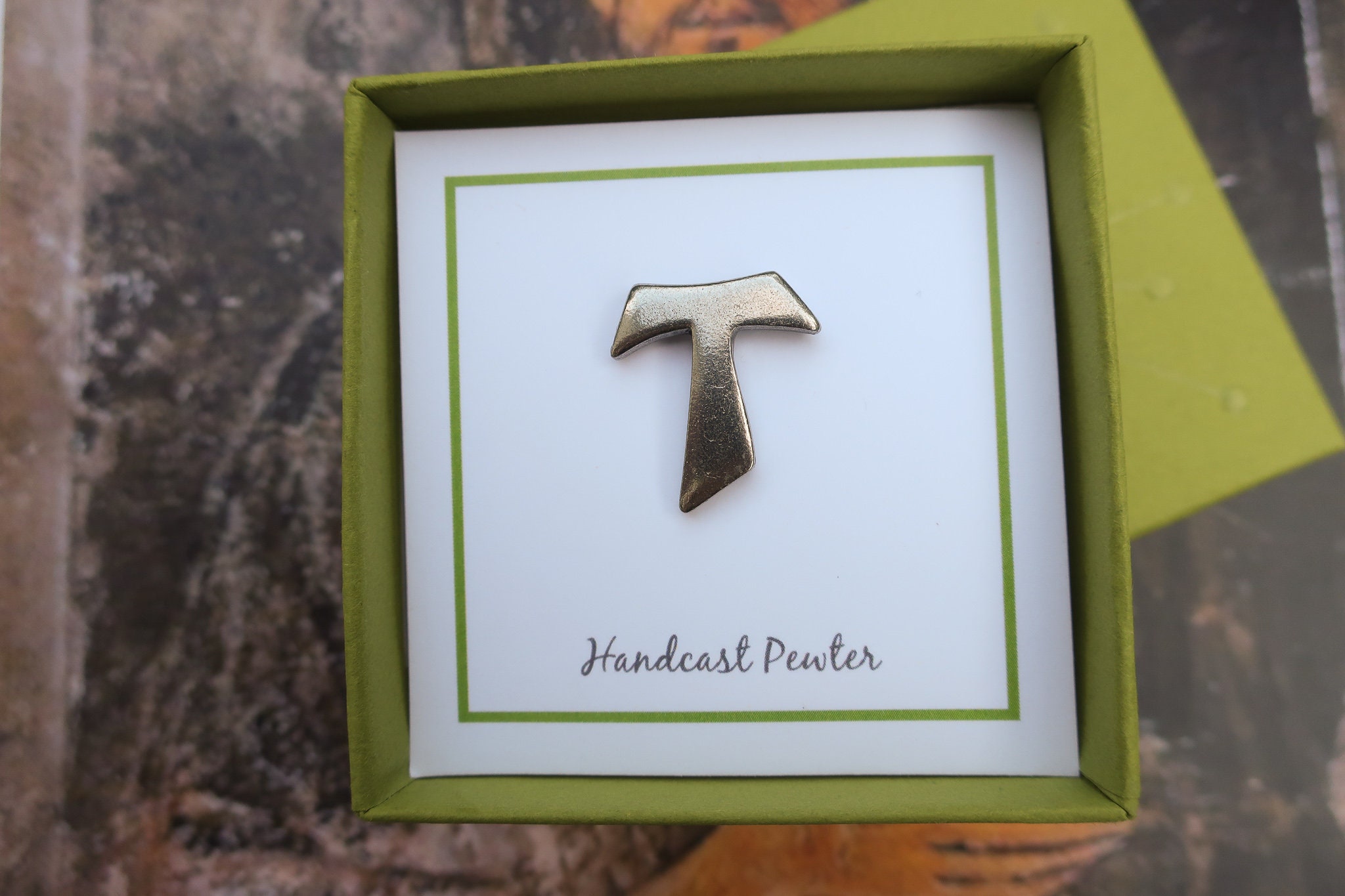 Franciscan Tau Symbol Pewter Lapel Pin- CC673- Franciscan Coat of Arms ...