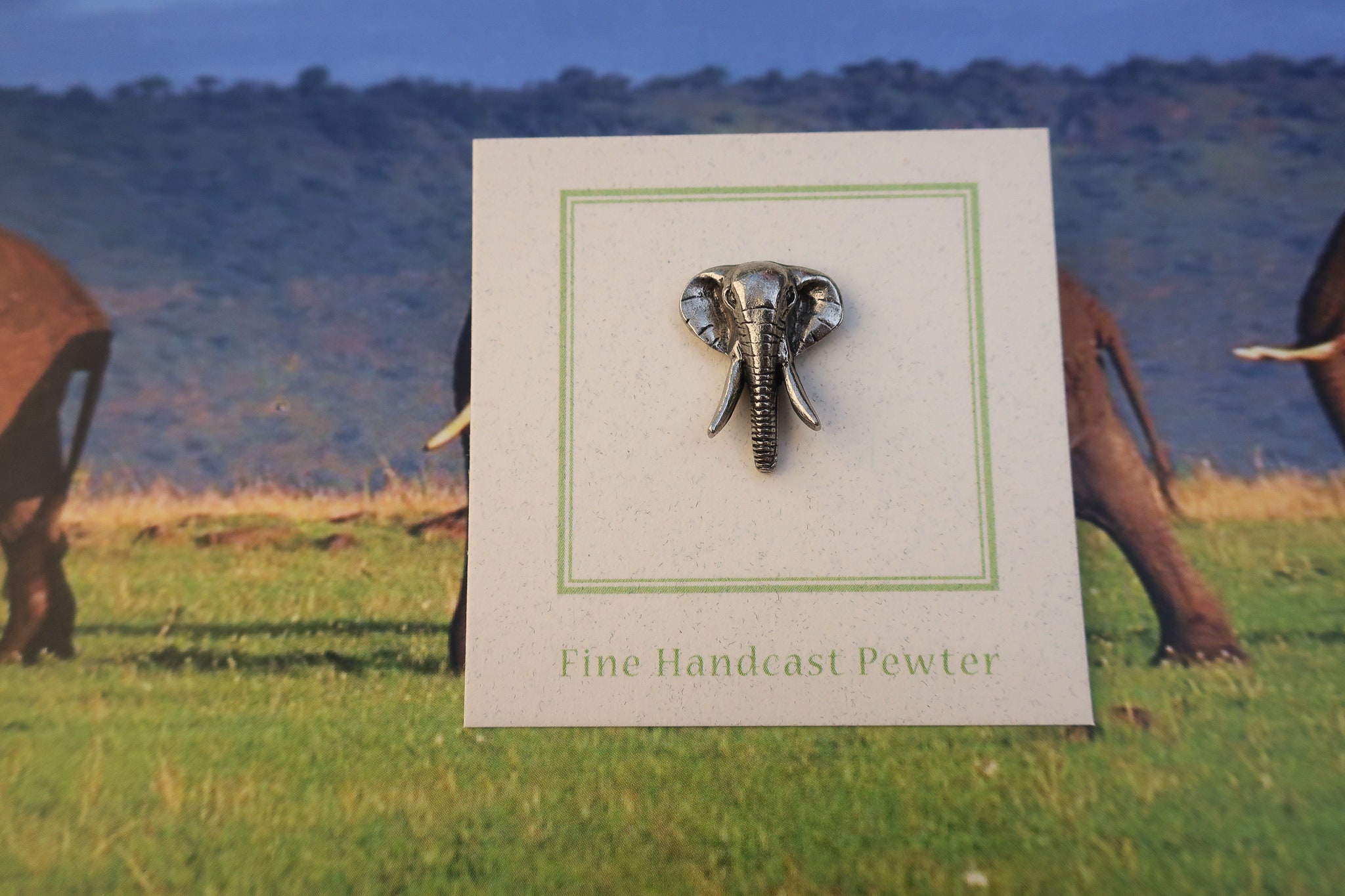 Elephant Head Lapel Pin CC458 Zoo and Safari Animal Gifts - Etsy