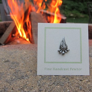 Campfire Lapel Pin- CC520- Fire, Adventure, Scout, and Camping Pins - Etsy