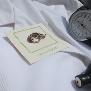 Copper Stethoscope Lapel Pin- CC517C- Nurse, Doctor, and Medical Pins ...