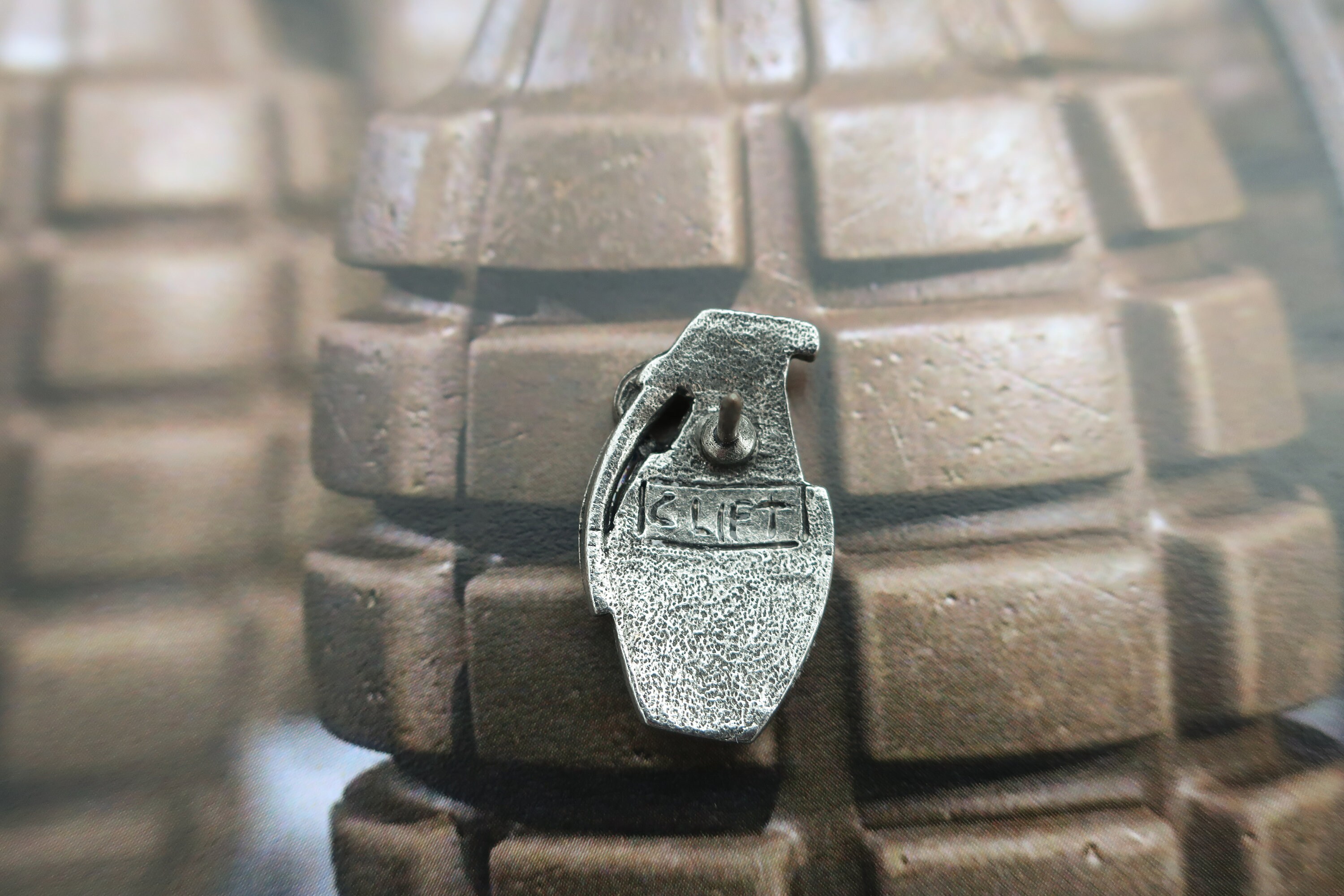 Grenade Pewter Lapel Pin- CC660- Explosives, Weapons, Bombs, War, WWI ...