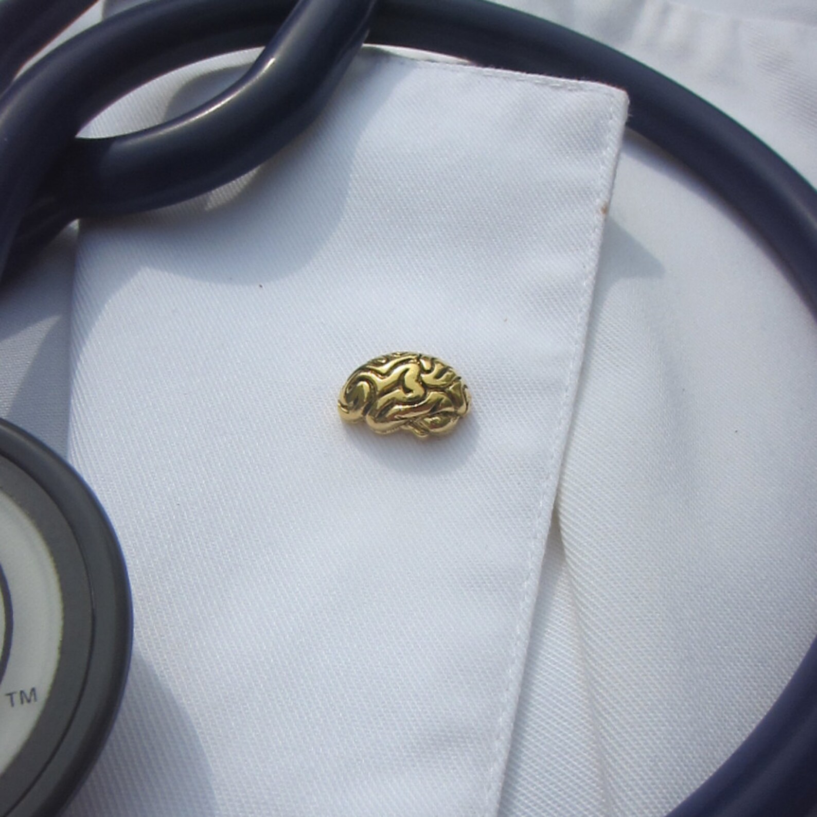 Gold Brain Lapel Pin CC157G Medical and Anatomy White Coat - Etsy