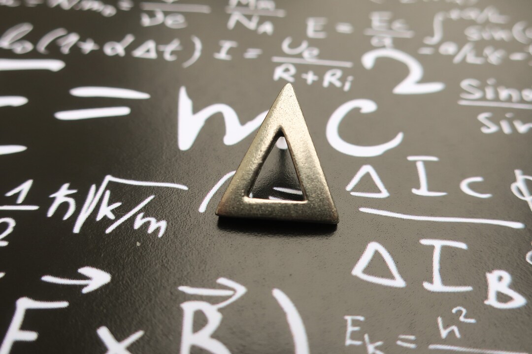 Delta Pewter Lapel Pin- CC595- Mathematics, Math Teacher, Greek Letters ...