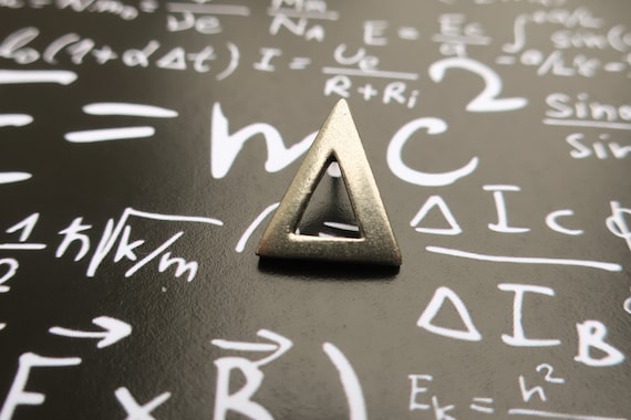 Delta Pewter Lapel Pin CC595 Mathematics Math Teacher | Etsy