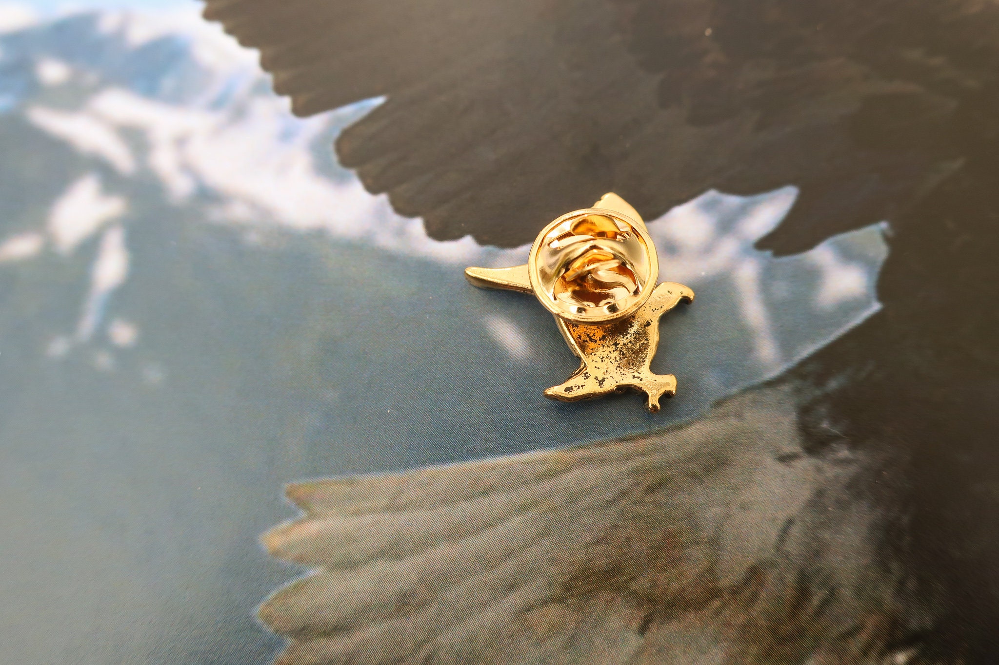 Gold Bald Eagle Lapel Pin- CC118G- Bald Eagle, Eagle, North America ...
