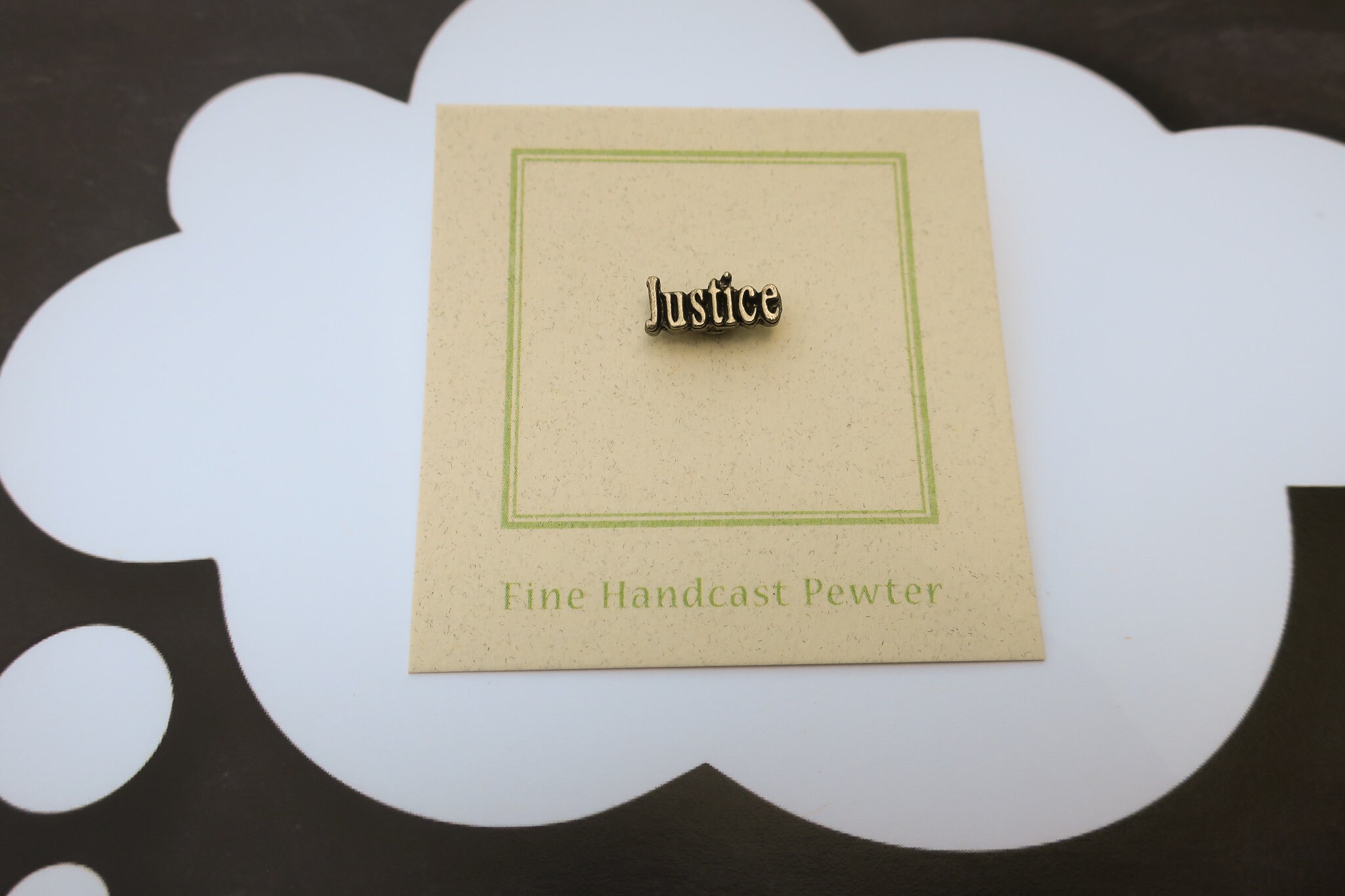 Justice Lapel Pin - CC405- Fairness, Moral Righteousness, Equitable ...