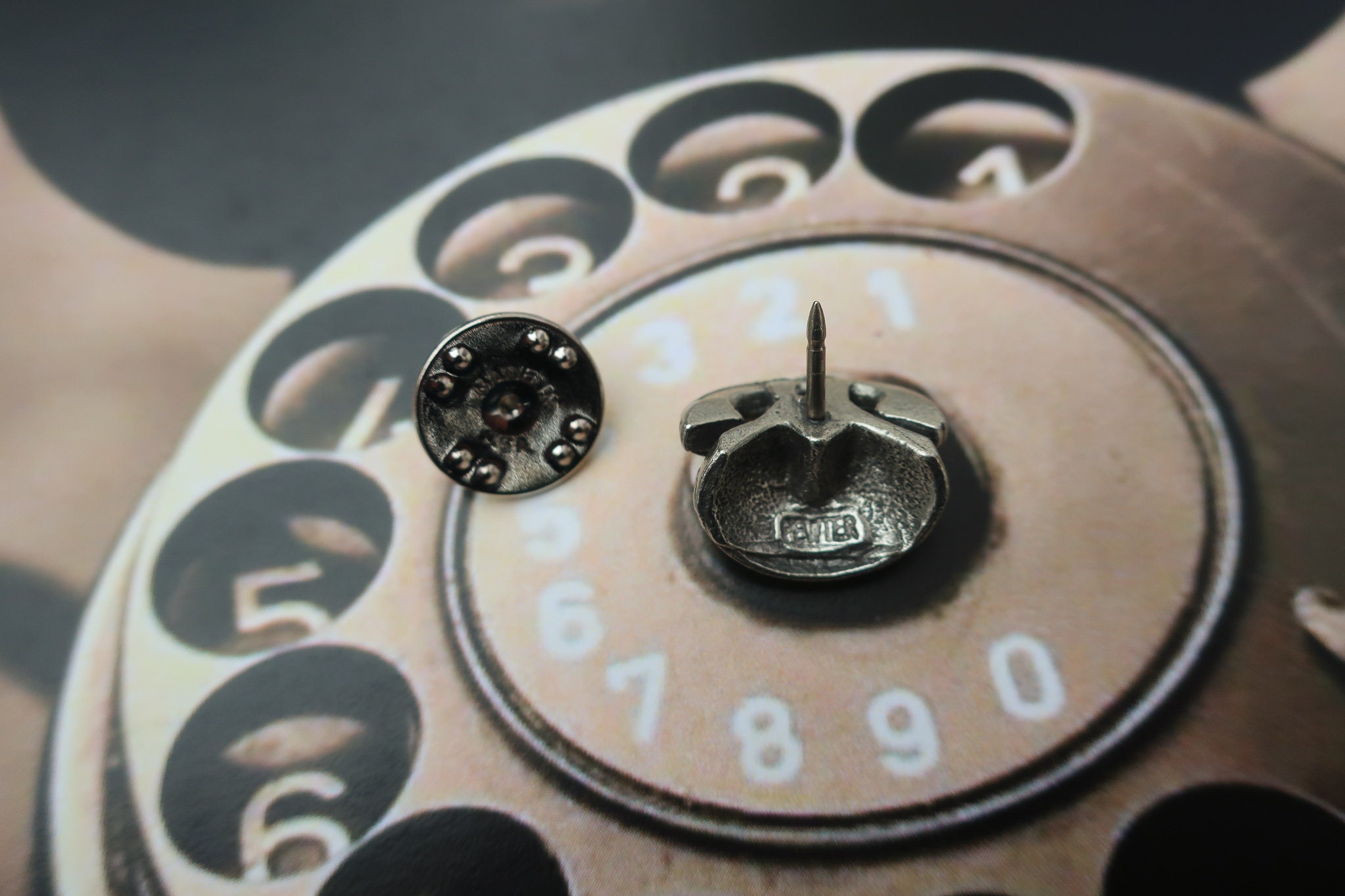 Telephone Lapel Pin CC230 Telephone Phone and - Etsy